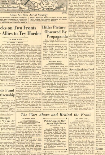 D-DAY Overlord .Rome Captured By Fifth Army . Hitler Propaganda . June ...