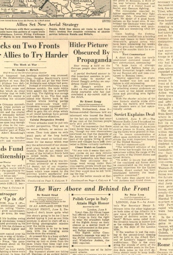 D-DAY Overlord .Rome Captured By Fifth Army . Hitler Propaganda . June ...