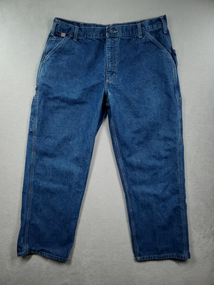 Carhartt Jeans Mens 38x30 Carpenter Loose Fit Straight Fire Resistant ...