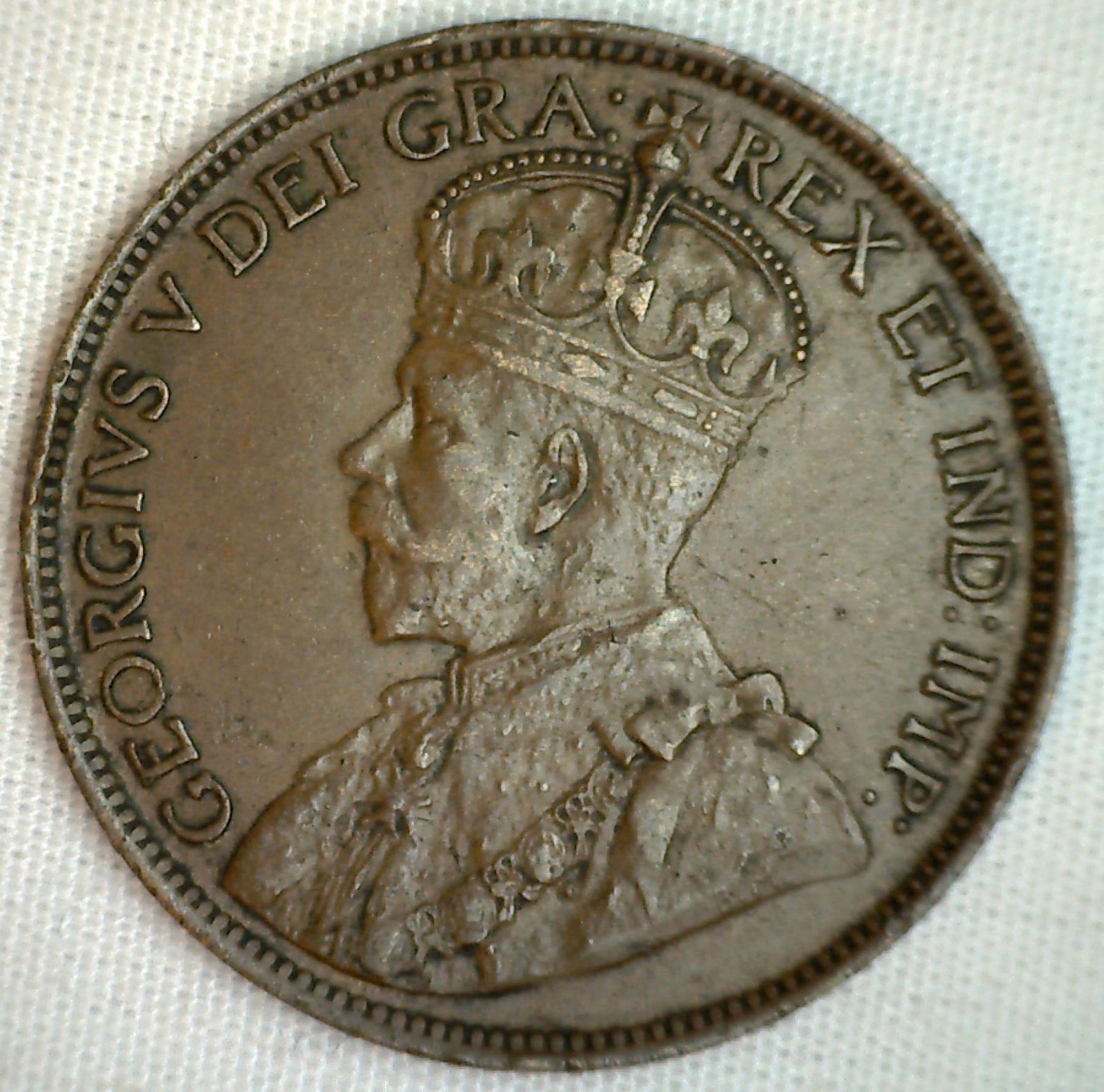 1914 Copper Canadian Large Cent Almost Uncirculated Coin 1-Cent Canada ...