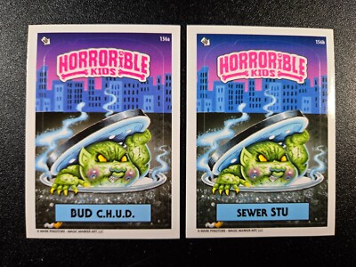CHUD Daniel Stern John Heard Horrorible Kids 2 Card Set Garbage Pail ...