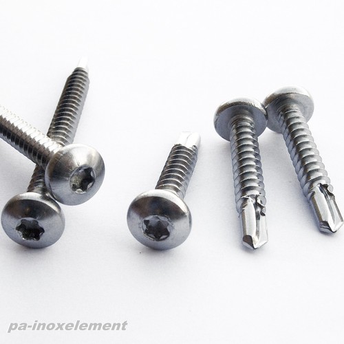 Drilling screws DIN 7504 M stainless steel V2A lens head TORX sheet ...