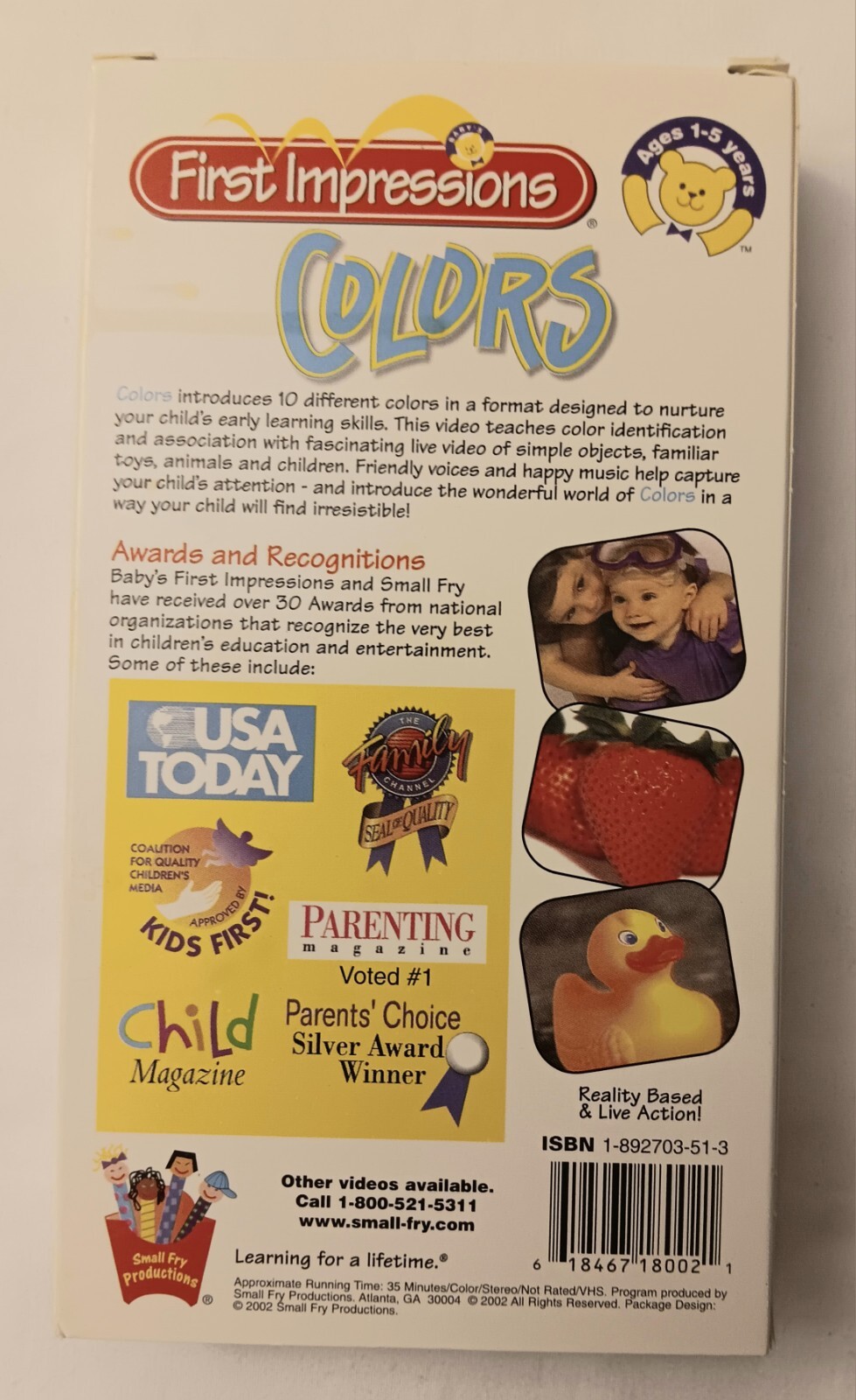 Babys First Impressions: Colors (VHS, 1996) 618467173238| eBay