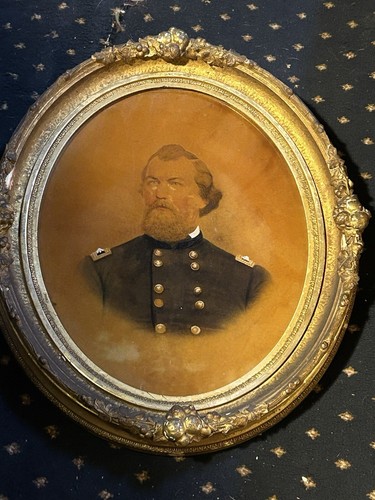 18th century Civil War Captain Portrait On Charcoal Papers Surface | eBay
