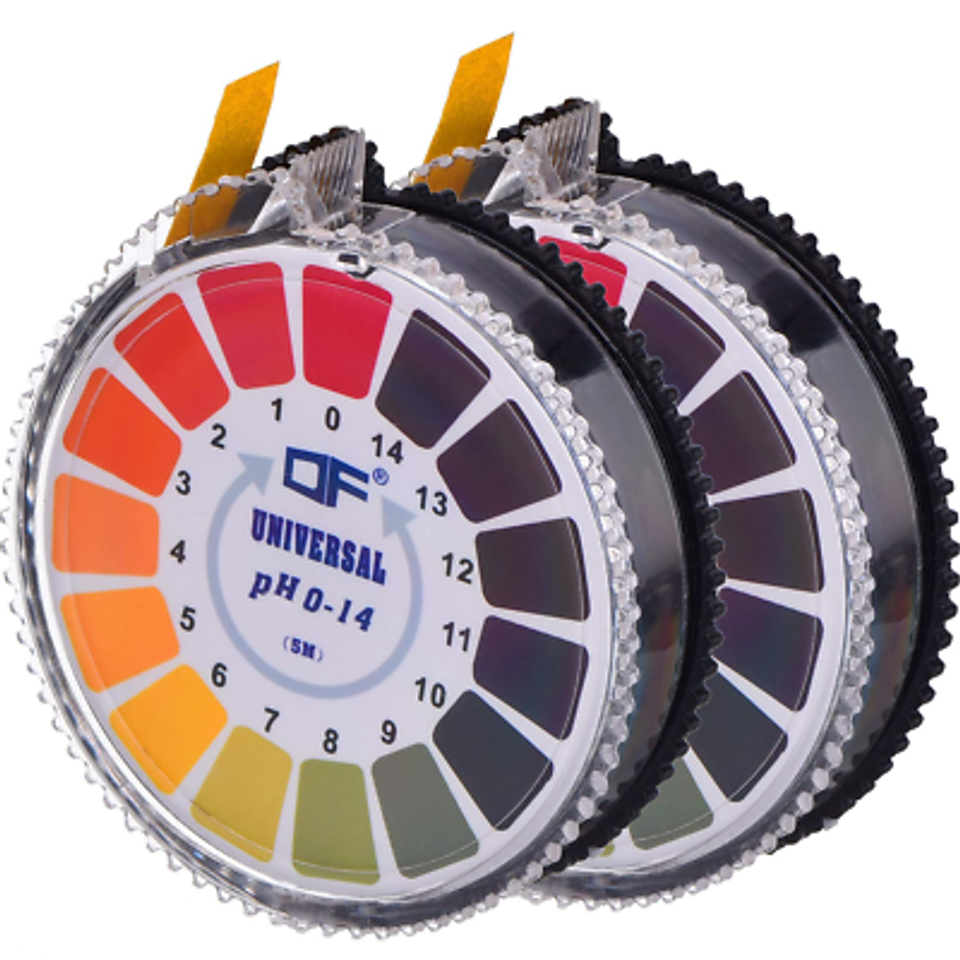 Universal Ph Test Paper Strip Roll, Ph Full Range 0-14, 5 M/Roll (2 ...
