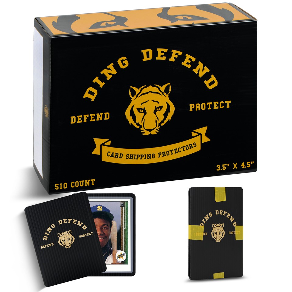510 Pack Ding Defend Trading Card Shipping Protectors - Tiger Design ...