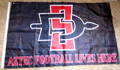 SDSU Aztecs Football Flag Banner w/ Aztec Calendar LIMITED EDITION 3x5 ...