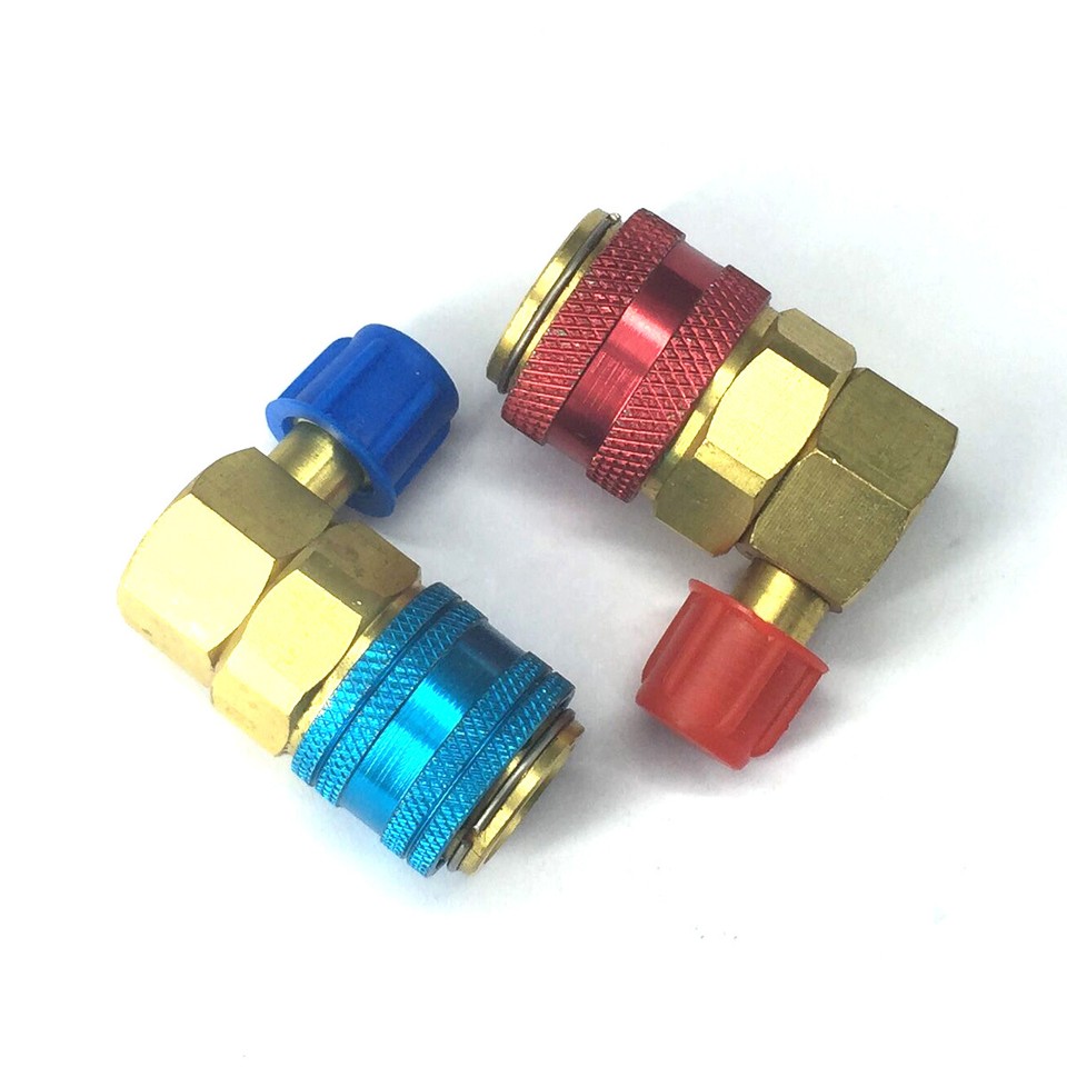 AC R134a QC-15LH Quick Connector Adapter Coupler car Auto Air ...