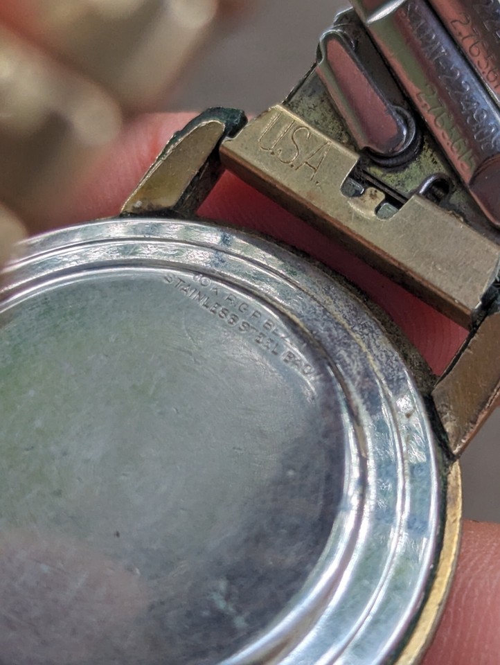 Men's Vintage Hallmark 17 Jewels Watch Red Pointer Swiss Movement Works ...