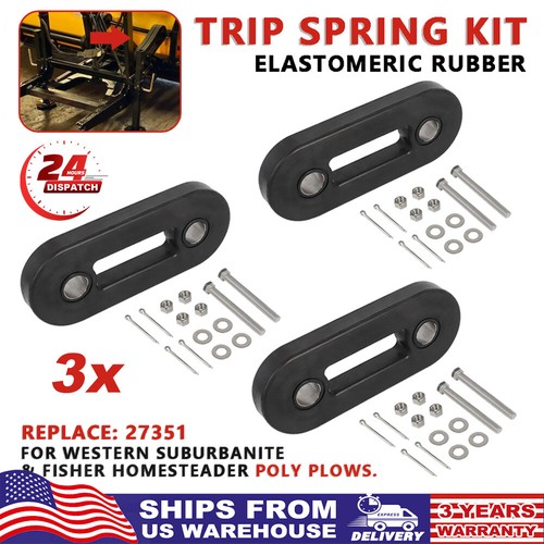 3x For Western Suburbanite Homesteader Plow Elastomeric Rubber Trip ...
