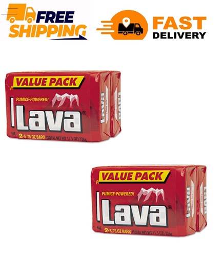 Lava Heavy-Duty Hand Cleaner Bar Soap, 5.75 oz 4 Pack - Free Shipping ...