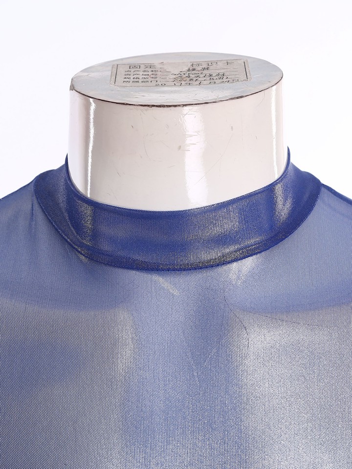 Men Metallic Shiny Full Body Unitard Back Zipper Bodysuit Clubwear ...