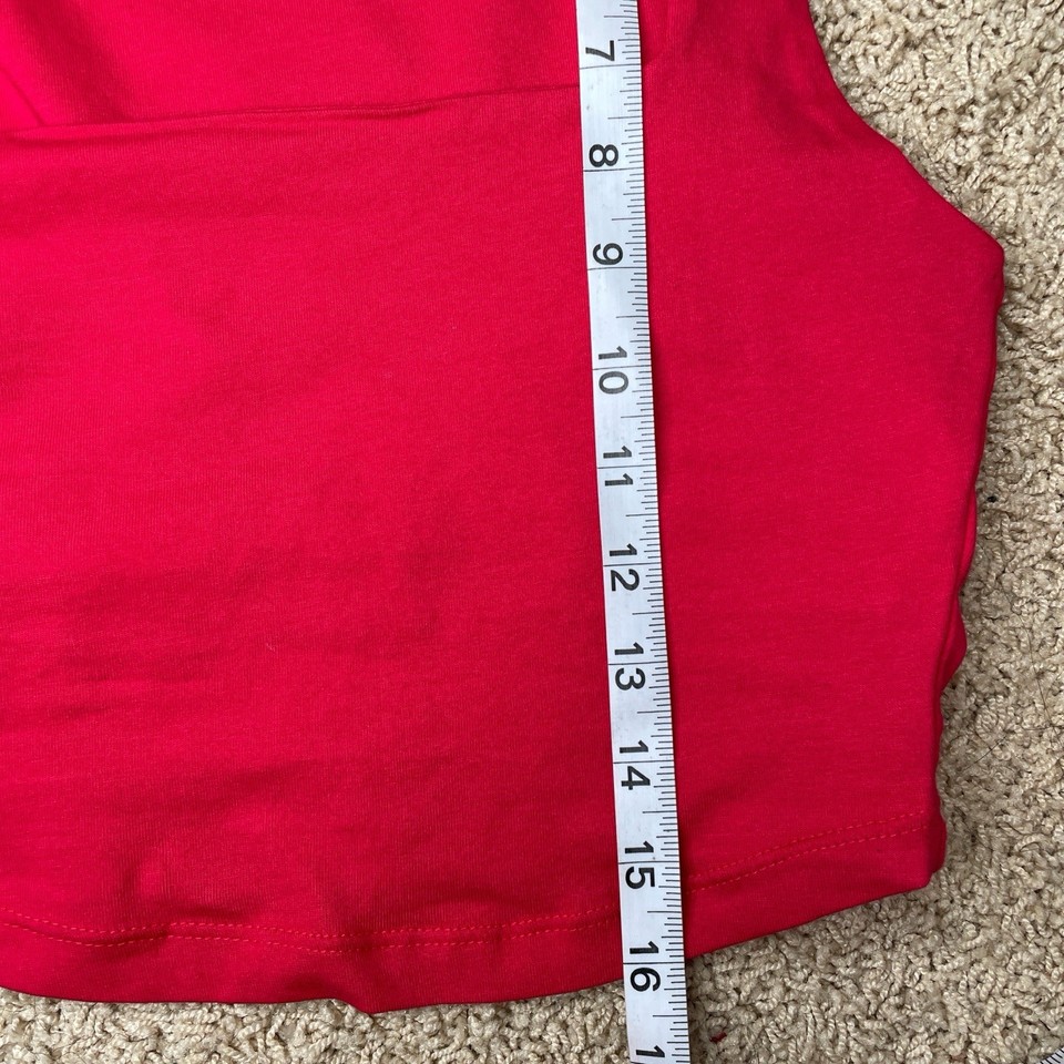 Zenana outfitters Bright Red Square Neck Crop Top with bust support ...