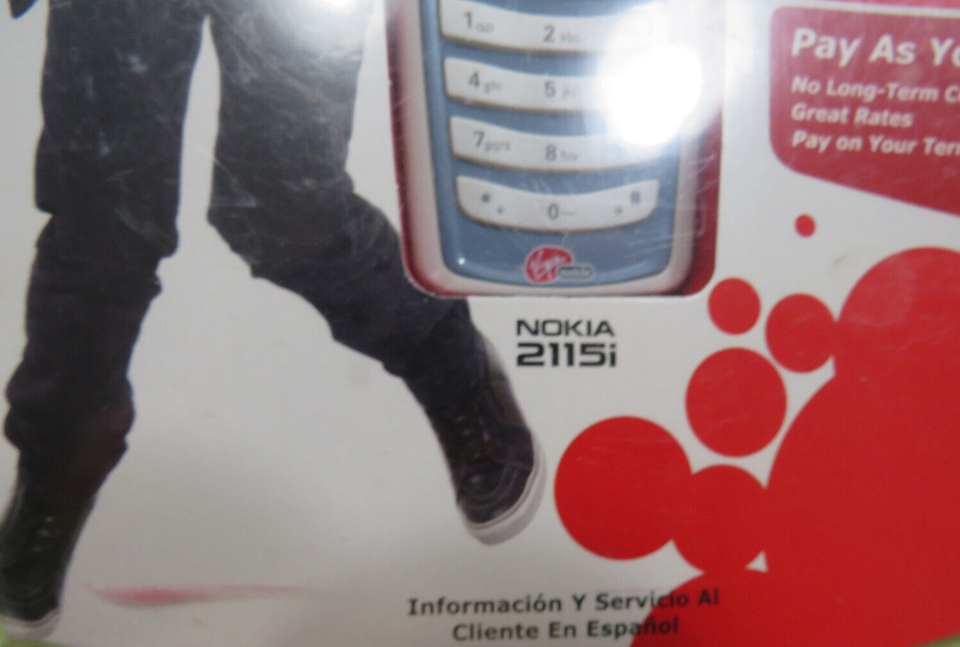 Virgin Mobile Shorty - Nokia 2115i - Candy Bar 2005 Cell Phone *NEW ...