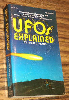 UFOs EXPLAINED by Philip Klass 1st Edition Vintage Books pb 1976 | eBay