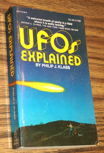 UFOs EXPLAINED by Philip Klass 1st Edition Vintage Books pb 1976 | eBay