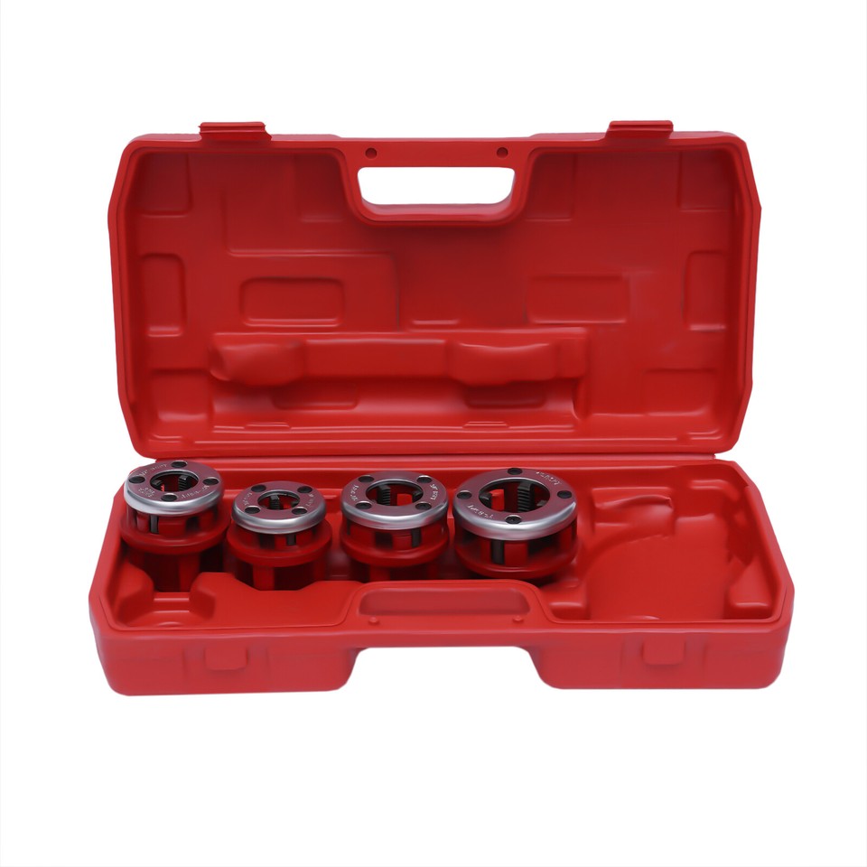 Ratchet Type Pipe Threader w/Set 5 Dies 1/2" to 2" Kit Pipe Cutter ...