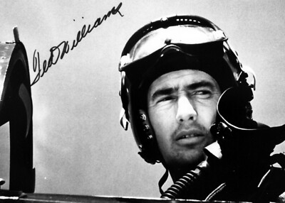 Ted Williams USMC Fighter Pilot Printed Autograph Red Sox Re-Print ...