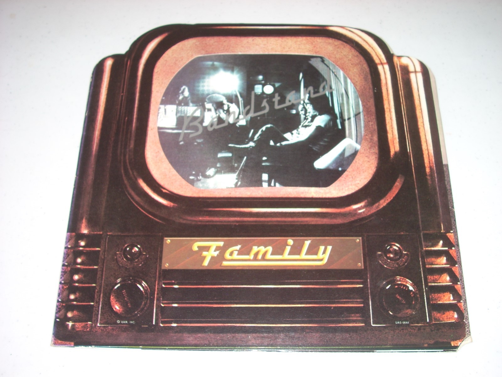 FAMILY Bandstand 1972 Die-Cut Cover United Artists LP NM original inner ...