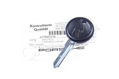 Genuine Porsche 924 944 76-88 Blank Key Casing Plastic Round Black ...