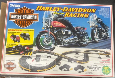 1992 Tyco Harley Davidson HO Motorcycle Slot Electric Racing 95% ...