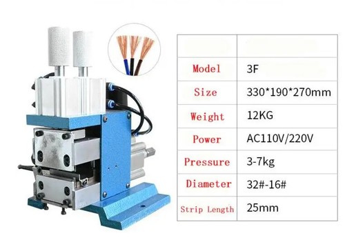3F Pneumatic Stripper Cable Core Wire Stripping Machine Multi Core ...