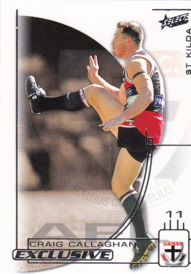 AFL 2002 Select St.Kilda Saints - Craig Callaghan Card No.207 | eBay ...
