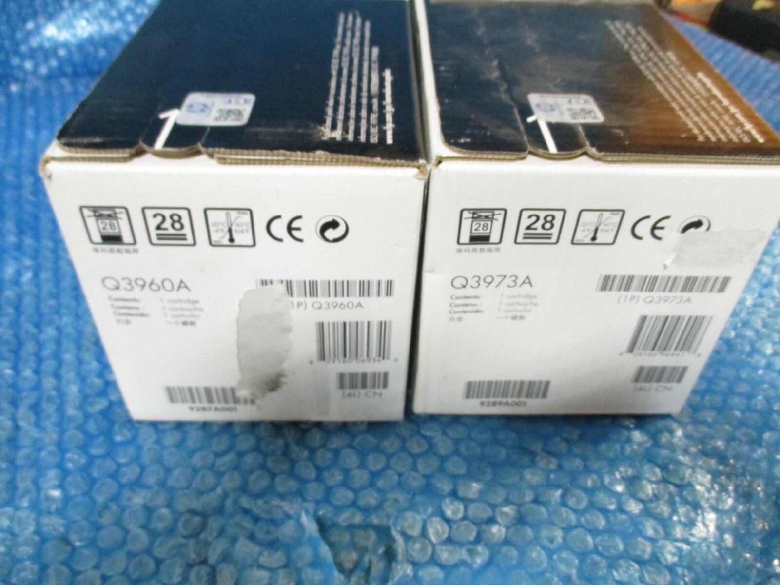 HP Black 122A Q3960A 123A (Q3973A) Magenta Toner Cartridge for LaserJet ...