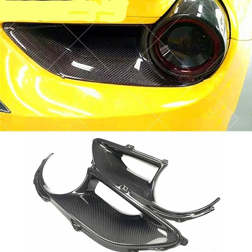 2x For Ferrari 488 GTB / Spider Carbon Fiber Rear Tail Light Satellite ...