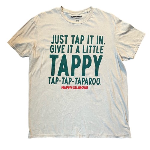 Happy Gilmore Adult LG Give It A Little Tappy Tap-Tap-Taparoo graphic t ...