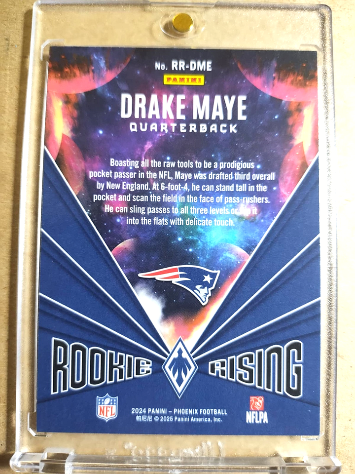 2024 Drake Maye Panini Phoenix Rookie Rising Silver Wave RC MINT 🔥🔥🔥 ...