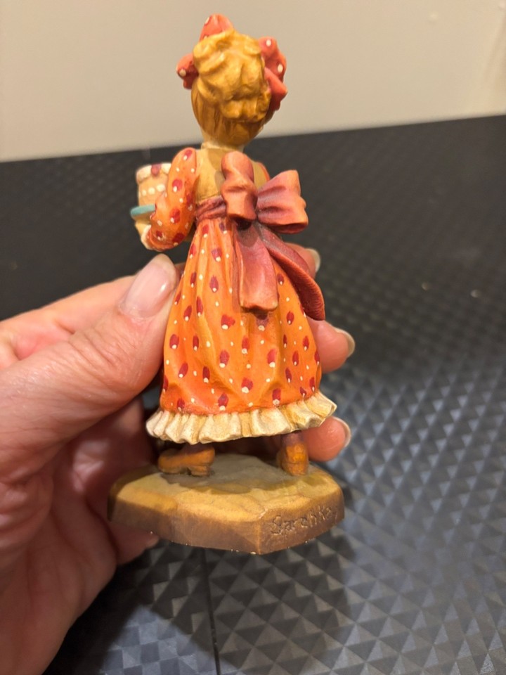 Make a Wish by Sarah Kay for Anri - 4.5" Wood Carving | eBay