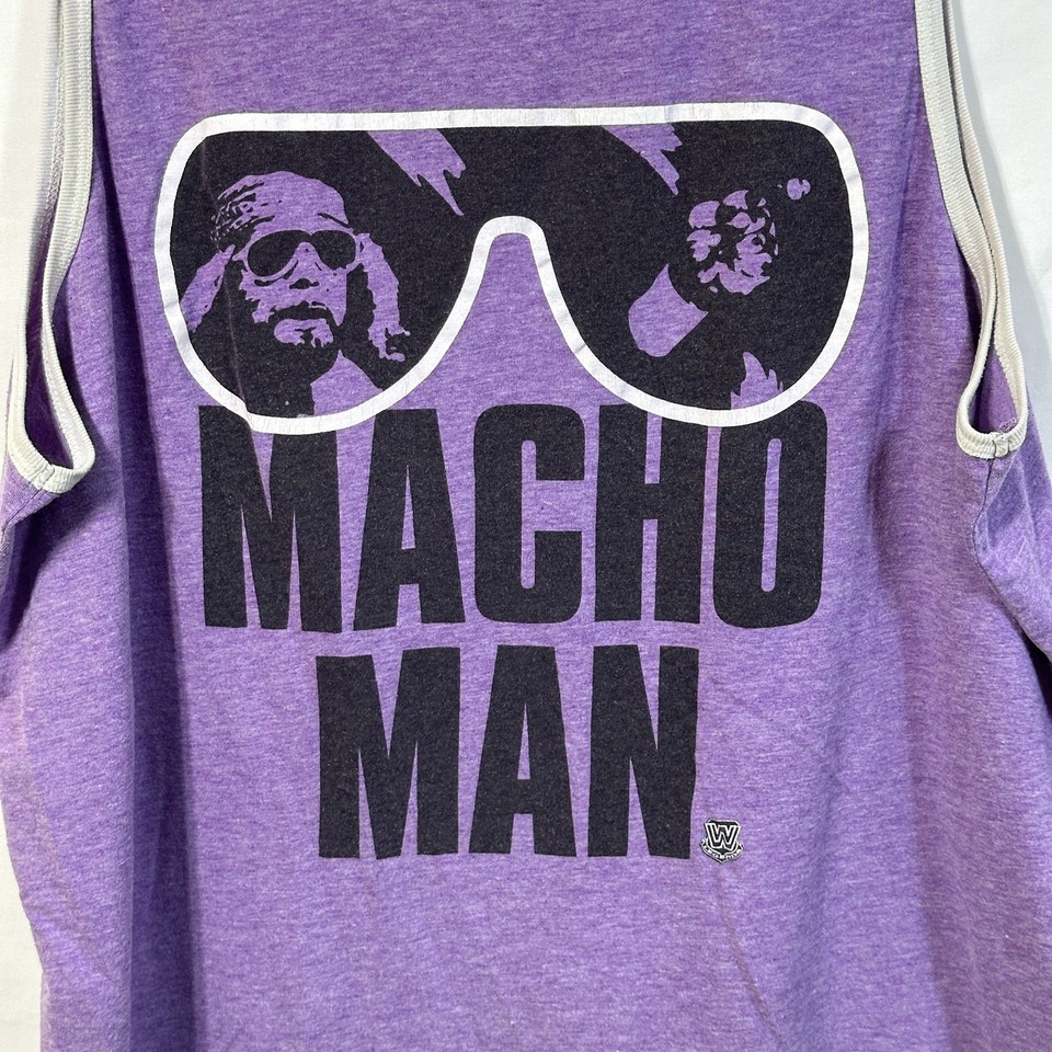 Macho Man Randy Savage XL Purple Tank Top WWE Legends Official WWF ...