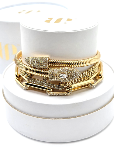 THE JUNGLE OF SPARKLE Summer 2025 (Snake) Stack Bomb Party Bracelet Set ...