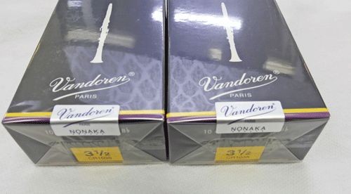 Van Doren) Bb Clarinet Reed Traditional (Blue Box) No. 3.5 2 Box Set ...