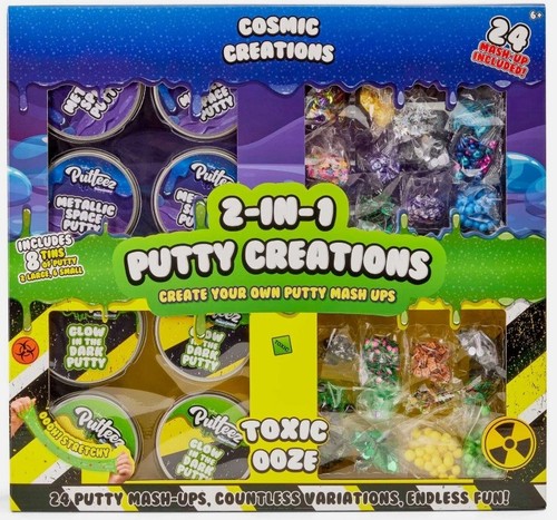 COSMIC CREATIONS 2 IN 1 PUTTY CREATIONS TOXIC OOZE GIFT SET BRAND NEW ...