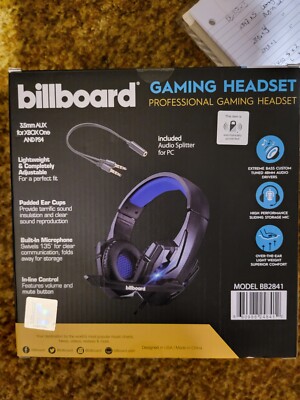 BILLBOARD GAMING HEADSET BB2841 | eBay