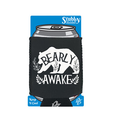 Bear Barly Awake Funny Novelty stubbie holders Stubby Holder | eBay ...