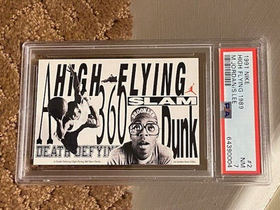 1991 Nike #2 1989 Michael Jordan Spike Lee High Flying MJ 360 PSA 7 ...