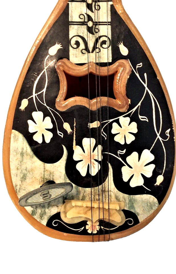 Vintage Greek Bouzouki Mandolin Music Box - Bakelite Trimmed - Plays ...