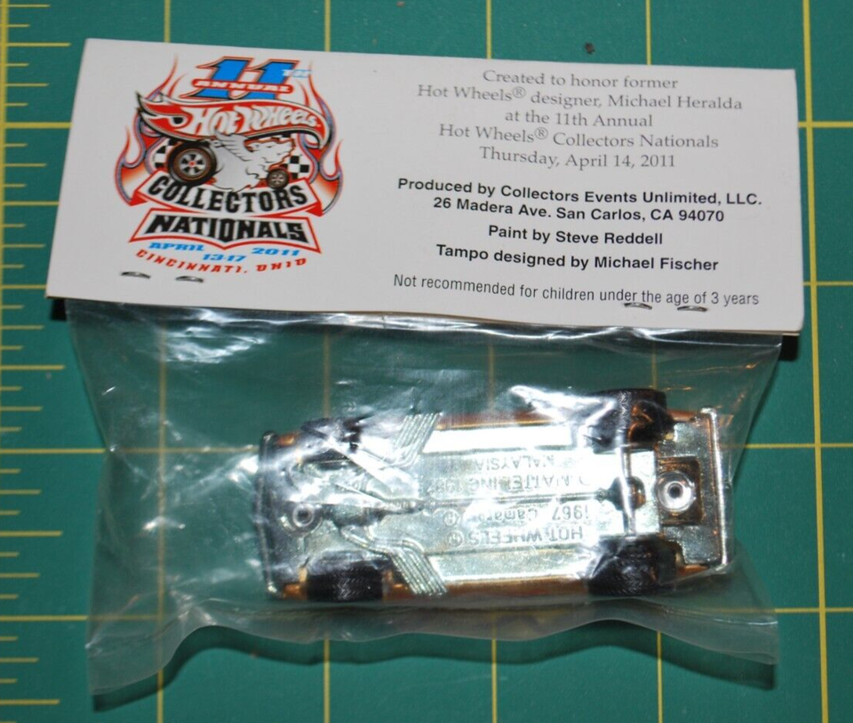 Hot Wheels 67 Camaro Baggie Car - 2011 Collector's Nationals Michael ...