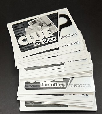 2019 The Office Clue Board Game Replacement 24 Intrigue Cards Part | eBay