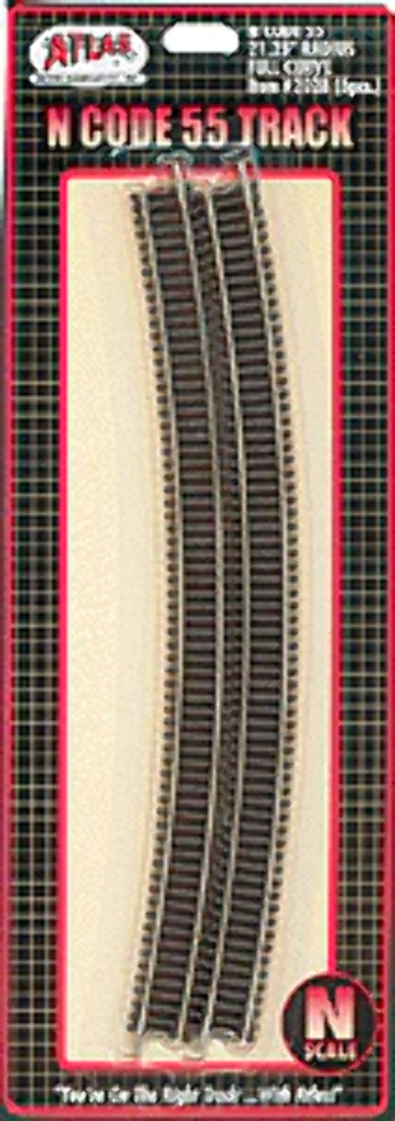 Atlas 2028 N Scale Code 55 Curve Track 21 1/4" Radius 6 Pack | eBay