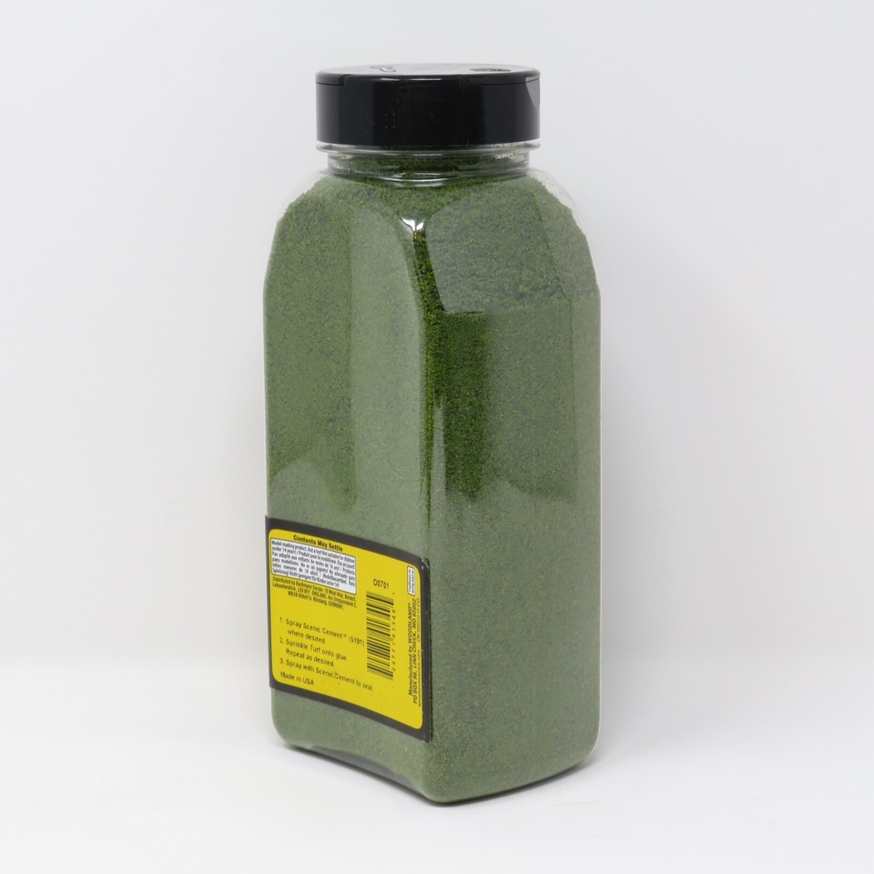 Woodland Scenics T1349 Green Blended Turf Shaker Scenery for Model ...
