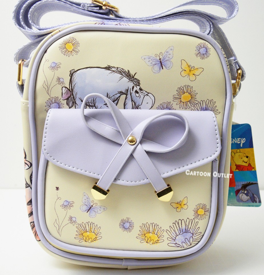 Disney Eeyore Crossbody Purse Piglet Tigger 8.5" Carry Shoulder Bag ...