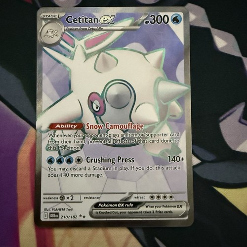 Cetitan EX Full Art Pokemon TCG Destined Rivals Ultra Rare 210/182 | eBay