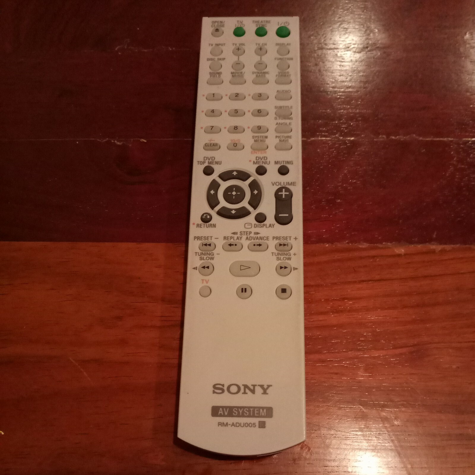 Genuine SONY RM-ADU005 Remote DVD Home Theater System DAV-HDX266 HCD ...
