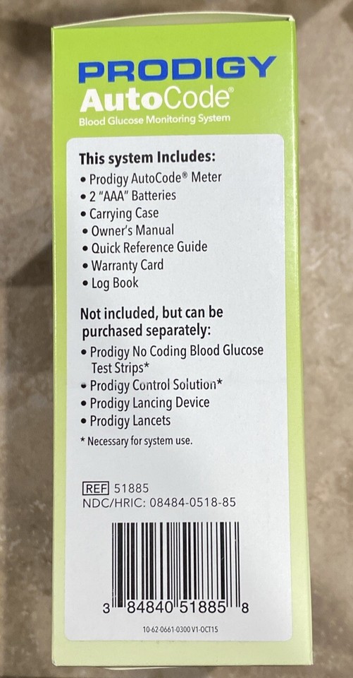 Prodigy AutoCode Talking Blood Glucose Monitoring Meter 4 Languages ...