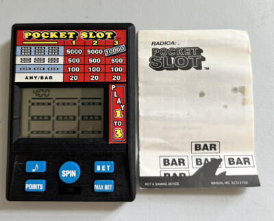 RADICA Pocket Slot Electronic Handheld Game Model 1370 Tested And Works ...