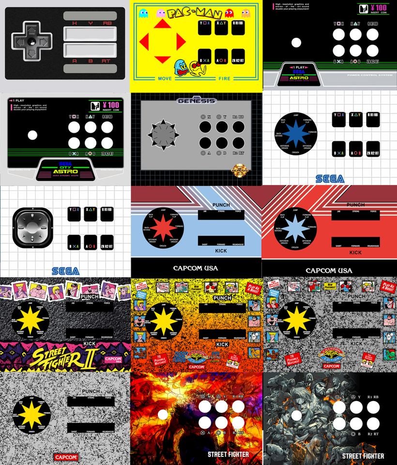 MAS MINI Arcade Fight Stick Joystick Replica Case, paint, plexiglass ...